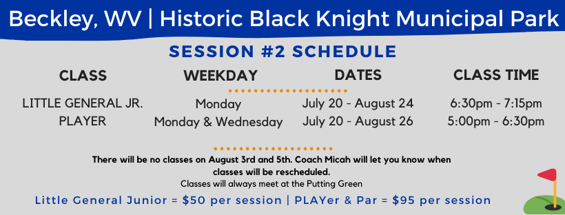 2020 Session #2 & 3 Schedules (1) - First Tee - West Virginia